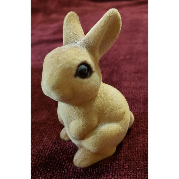 George Good | Accents | Vintage George Good Flocked Bunny Rabbit ...